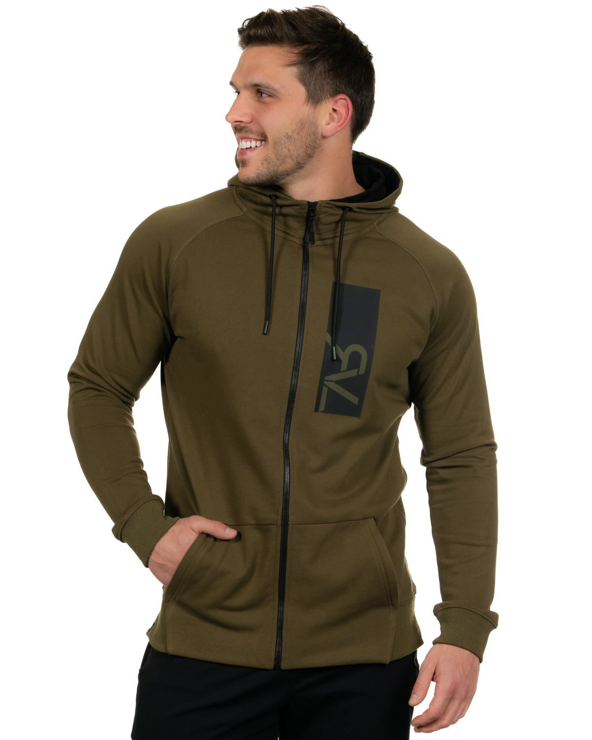 Inverse - Zip Up Hoodie - Olive/Black – RVL Apparel