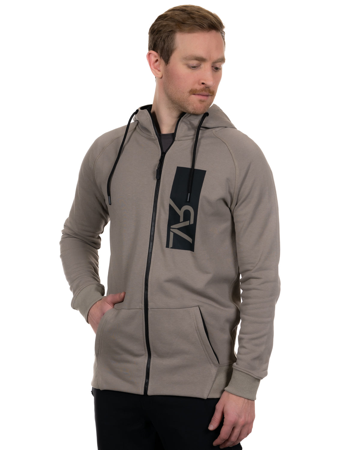 Inverse - Zip Up Hoodie - Dune/Black – RVL Apparel